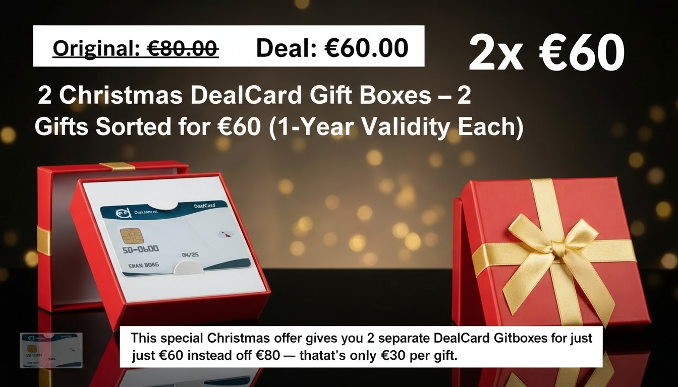 2 Christmas DealCard Gift Boxes (€450 worth of coupons) – 2 Gifts for € ...